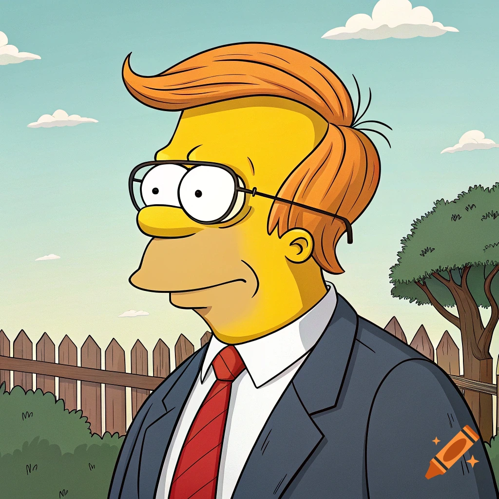 2d Animated Cartoon Artwork of Donald Trump in the Style of Vincent Van ...