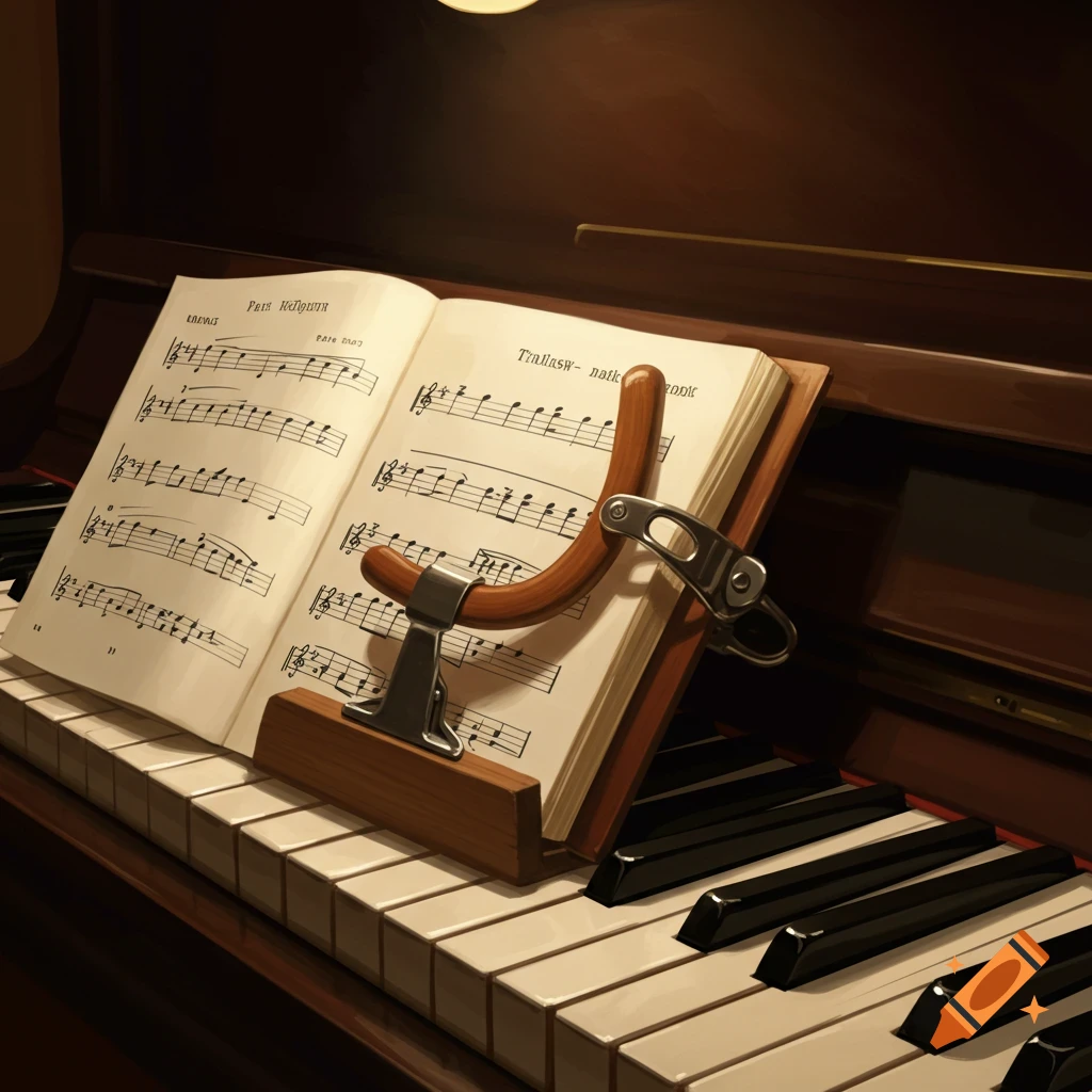 Magical grand piano evoking enchanting vibes on Craiyon