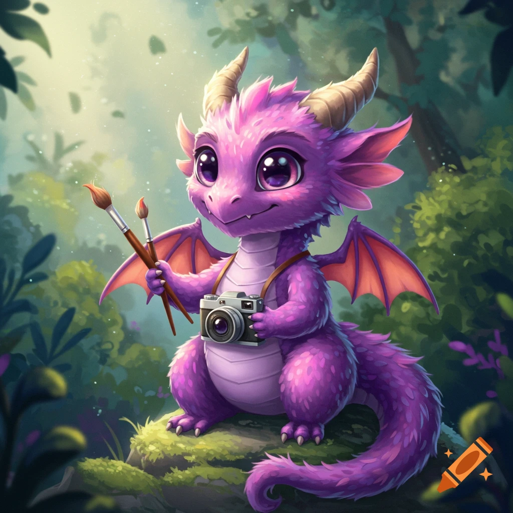 Tiny white dragon with black spots on Craiyon