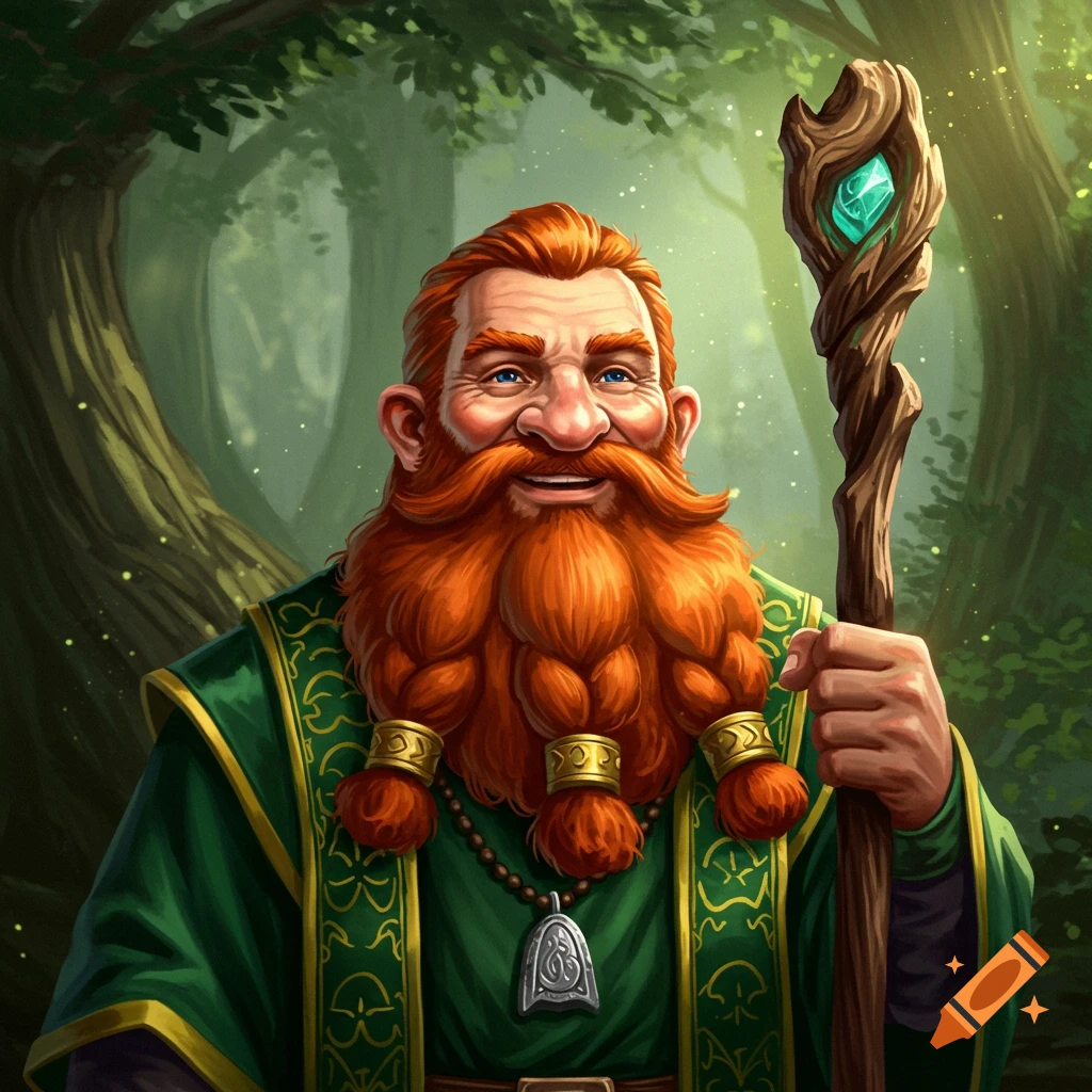 Hill giant goliath with chicken coop hat and Anatolian Shepard on Craiyon