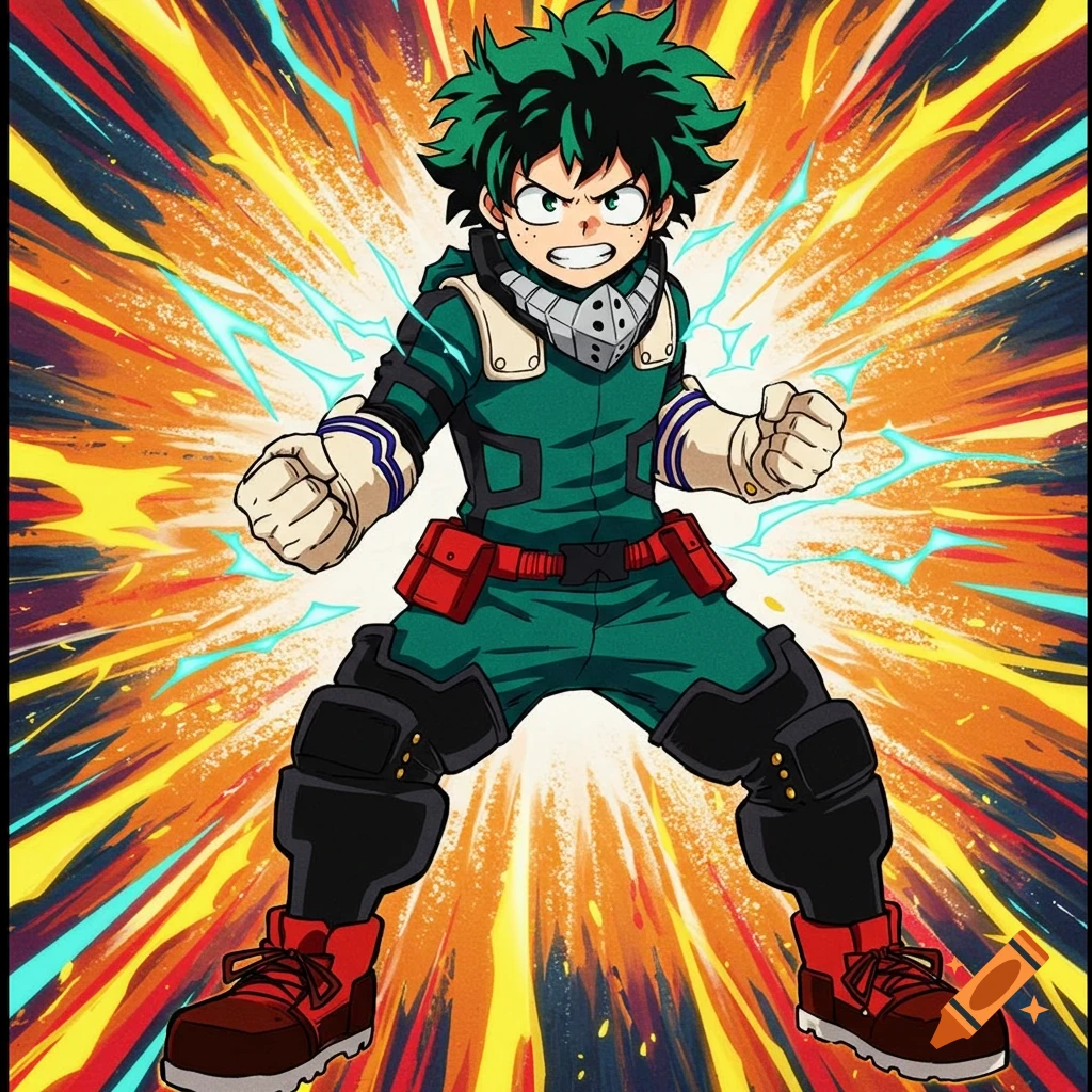 Will Smith as Deku slapping Chris Rock as Bakugo at the 1999 Oscars on ...