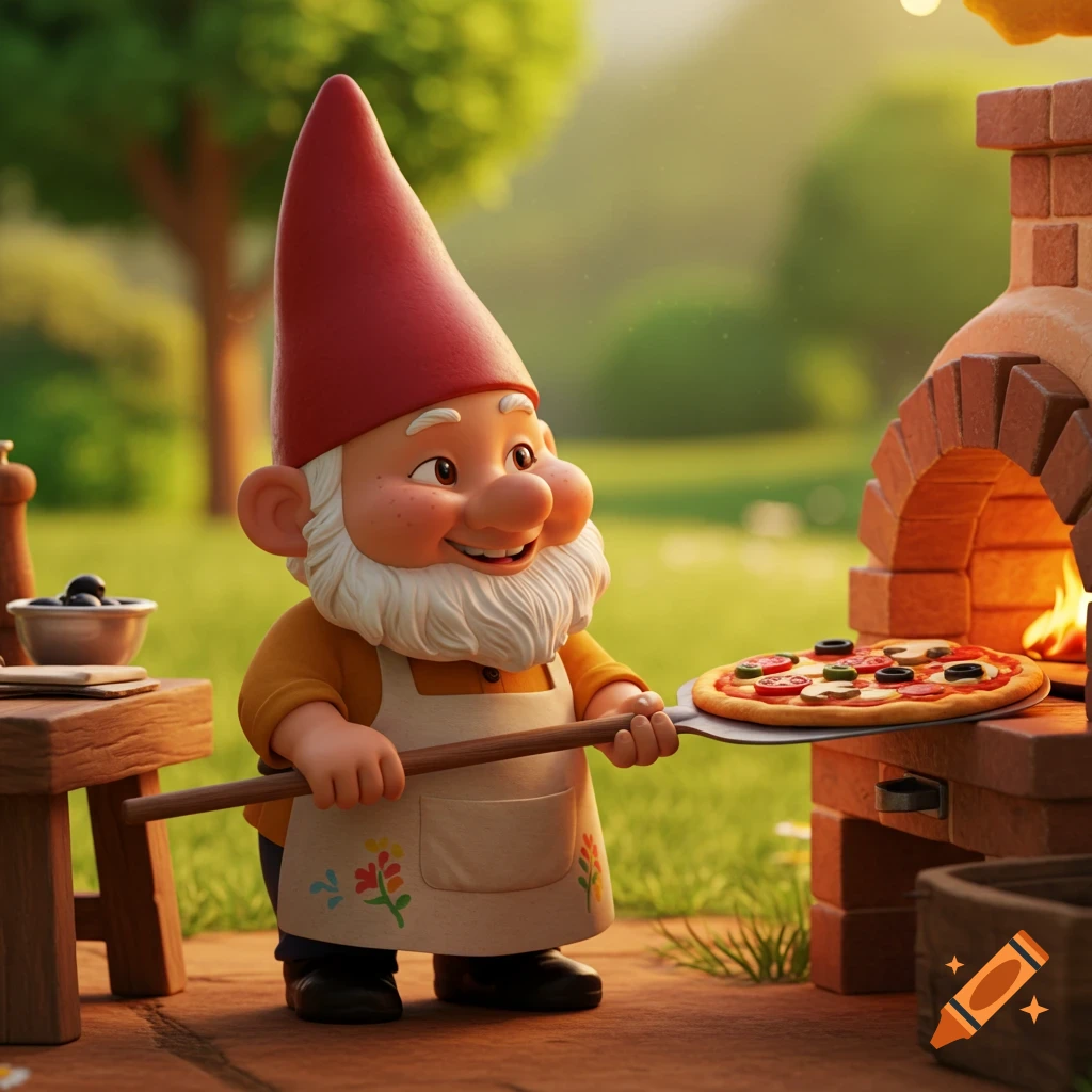 Ceramic garden gnome resembling Kristi Noem on Craiyon