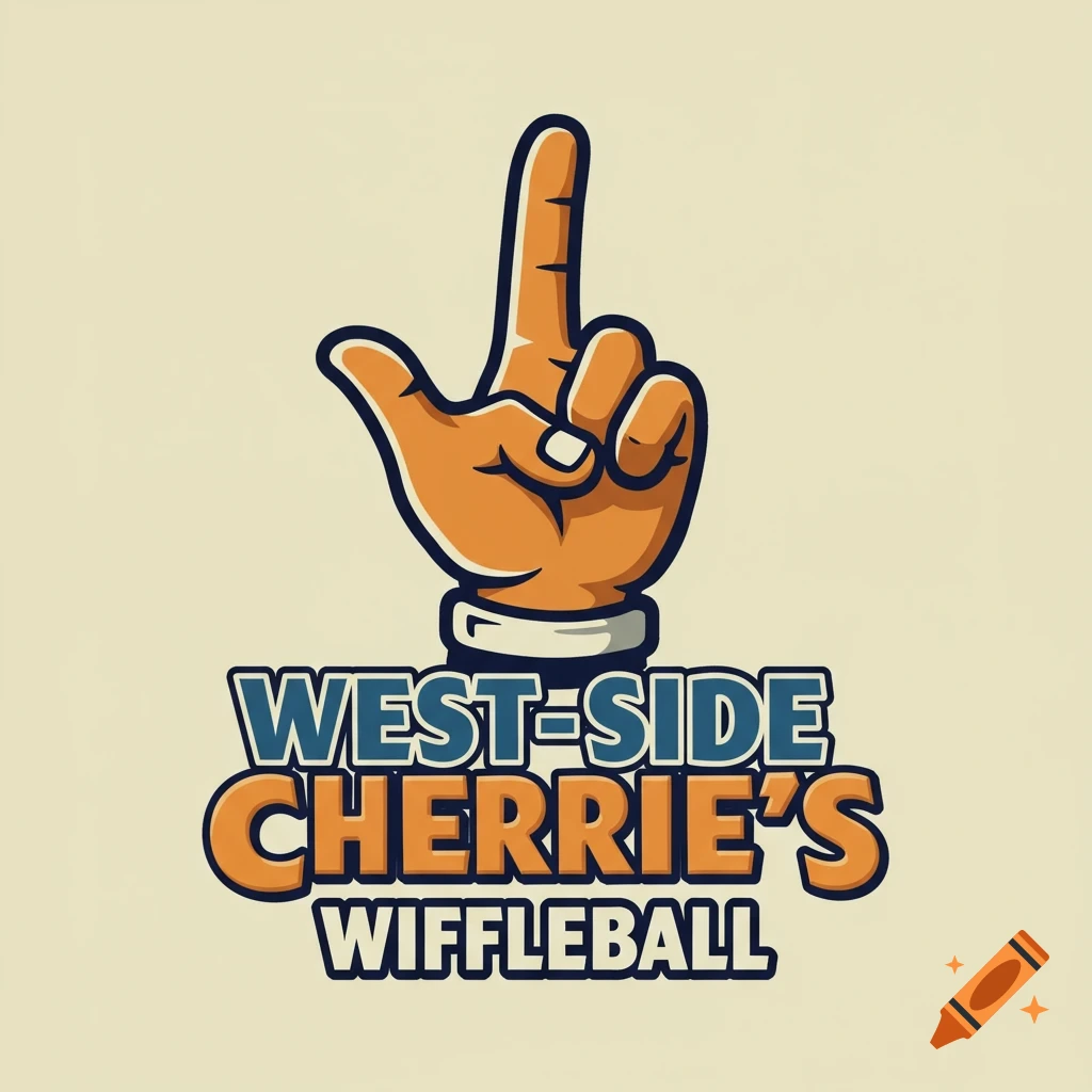 Wiffleball team logo with hand forming 'W' and text 'West-Side Cherie's ...