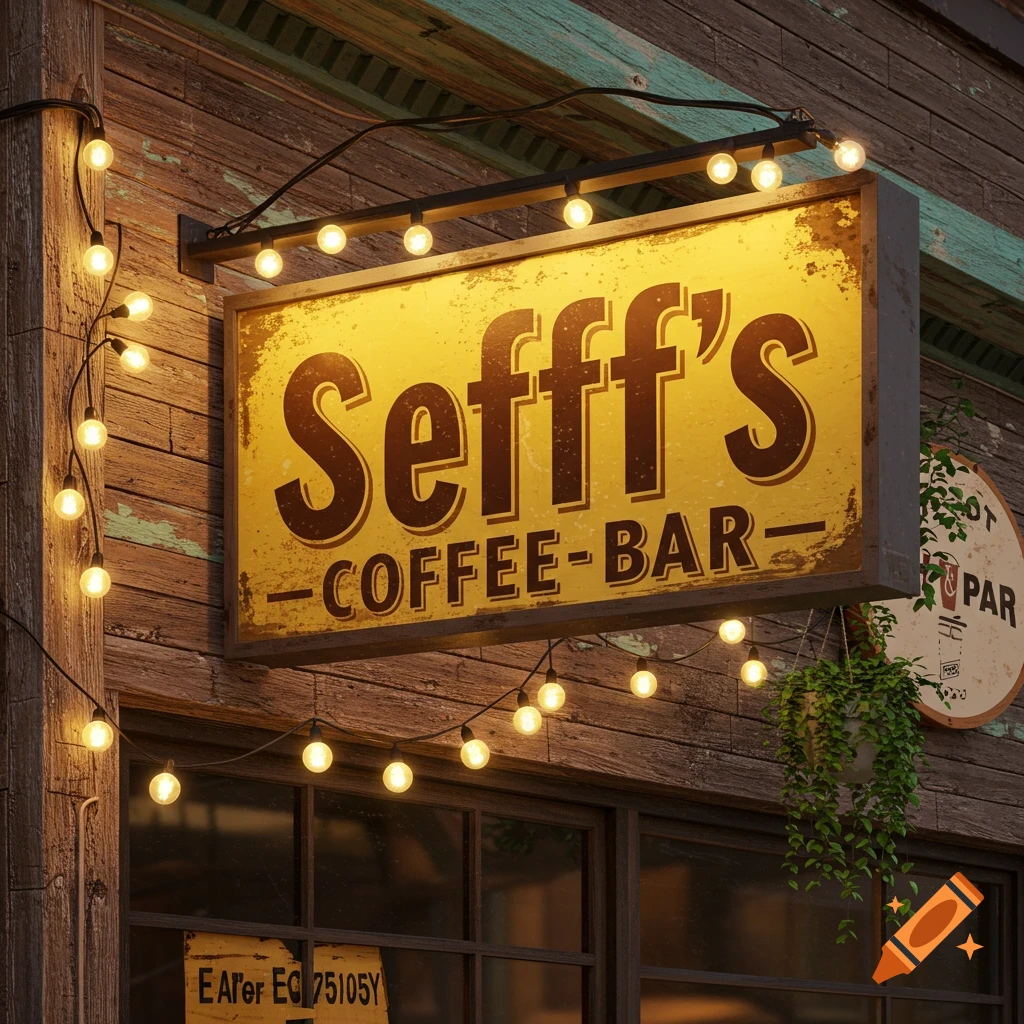 A rustic wooden sign for Cliff's BBQ featuring a pig silhouette. on Craiyon