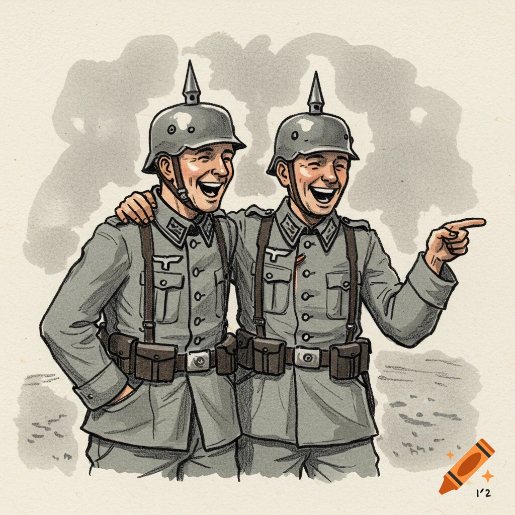 Historical depiction of Hitler during wartime on Craiyon