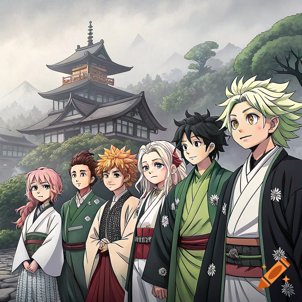 Manga Characters created on Craiyon