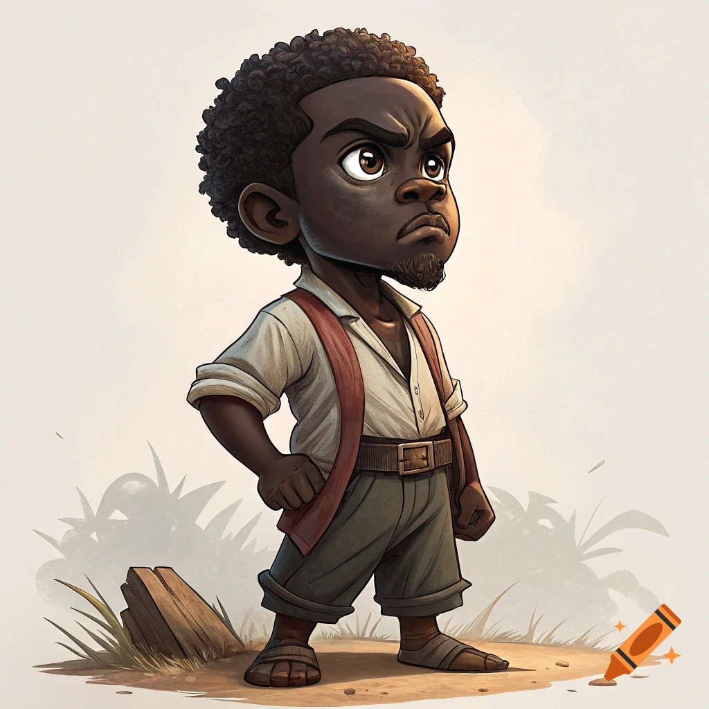 African boy named Youssef with a soccer ball on Craiyon