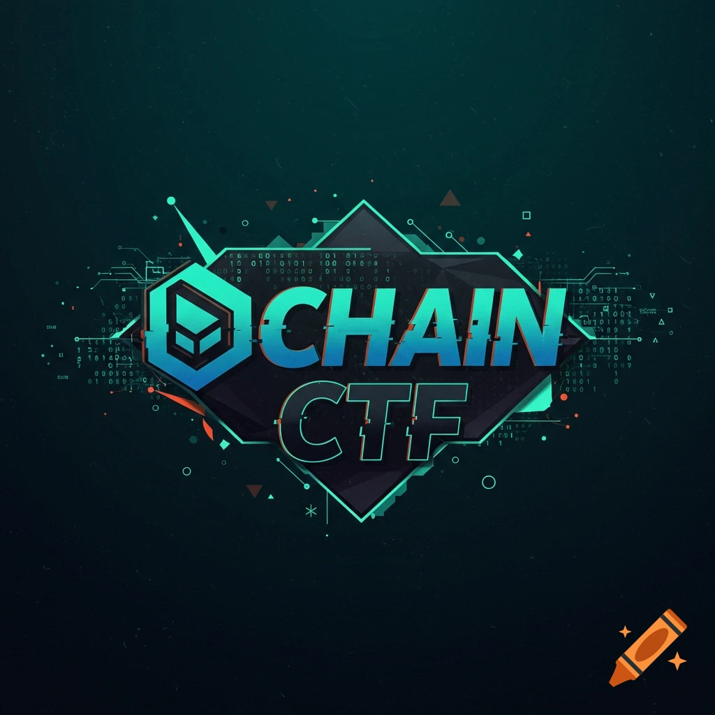 BCHAIN CTF competition logo in hacker style on Craiyon