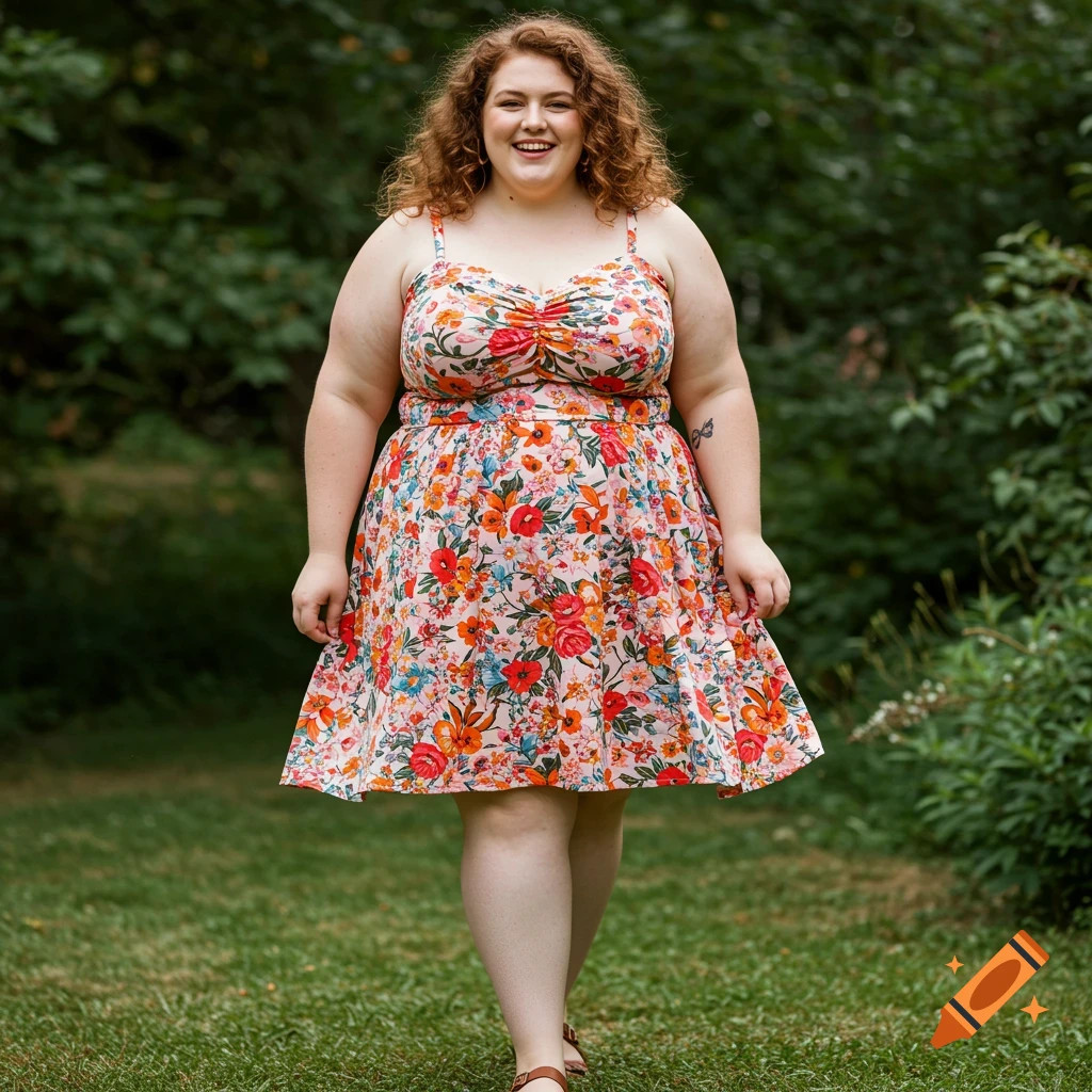 Two women in one plus size bathing suit on Craiyon