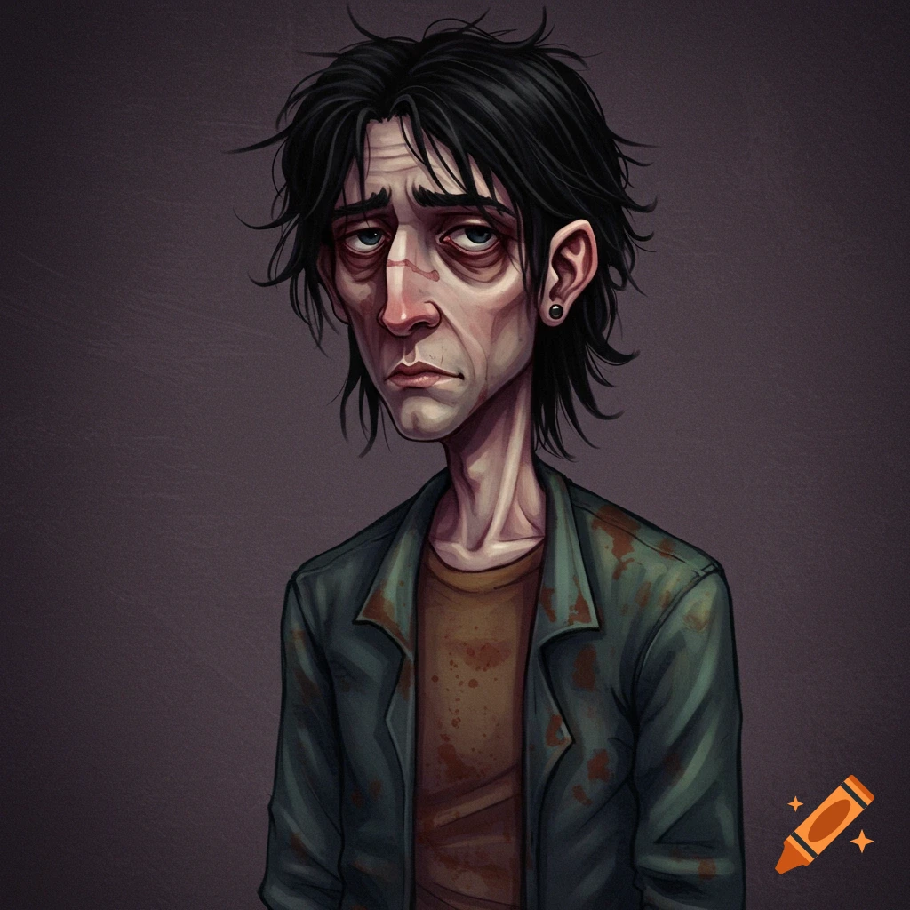 Derrick Slasher character concept art on Craiyon