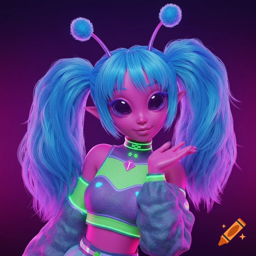 Jenny Wakeman cartoon illustration on Craiyon