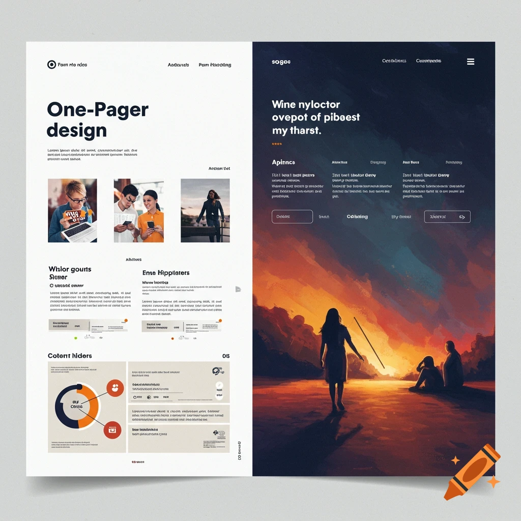 Data hub website layout on Craiyon