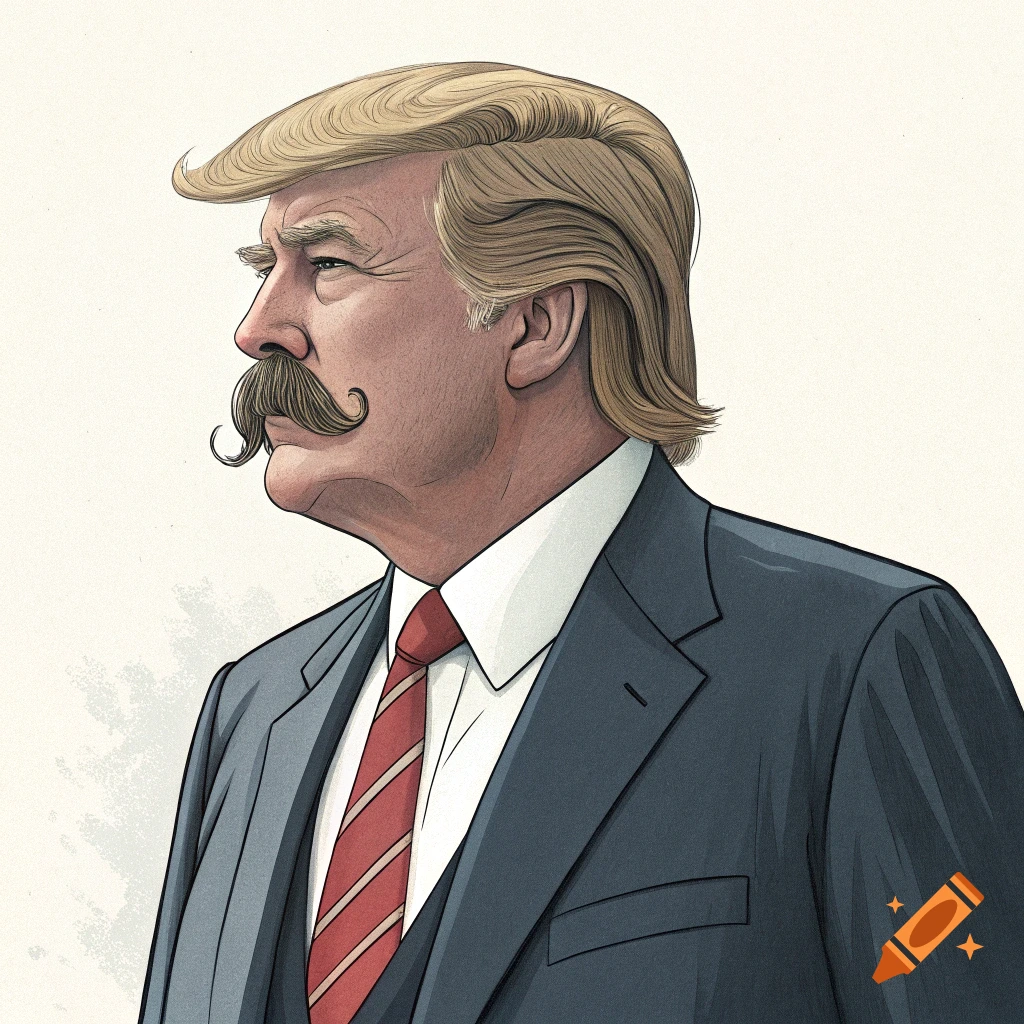 Donald Trump as a sweet potato with hammer and sickle pin on Craiyon