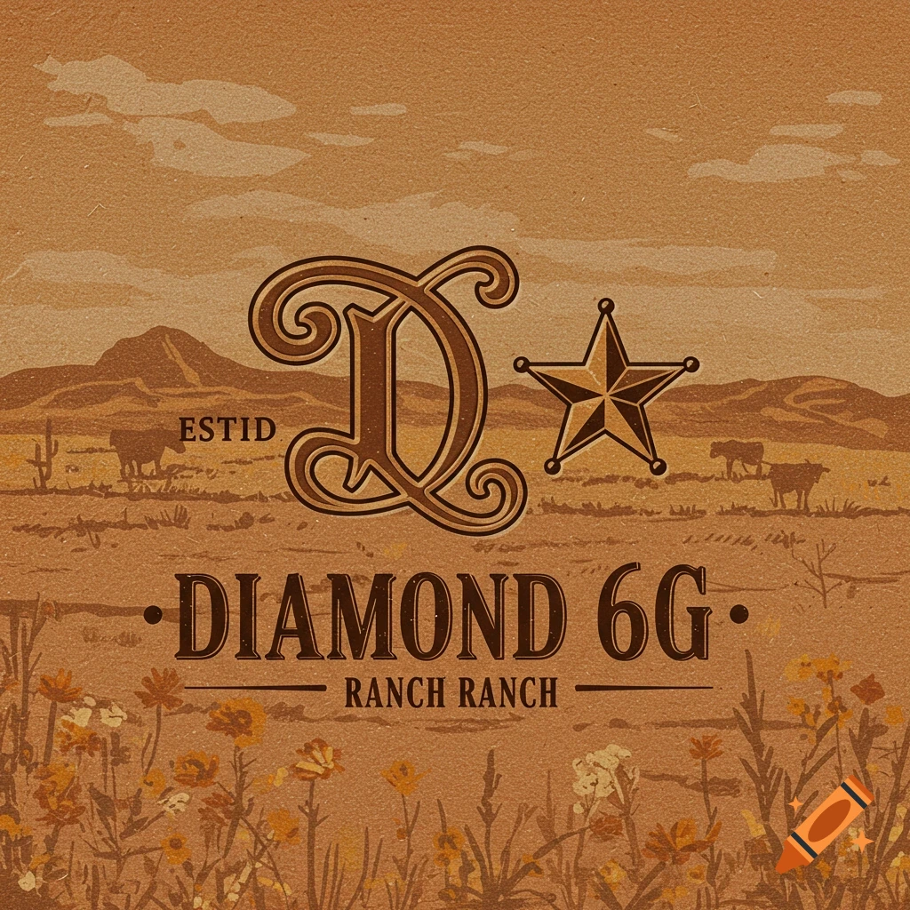 Diamond 6 G Ranch Logo on Craiyon