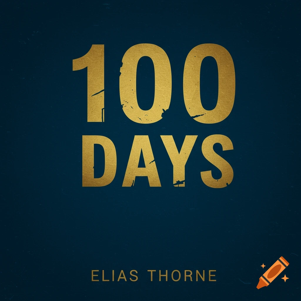 Book cover for 100 days on Craiyon