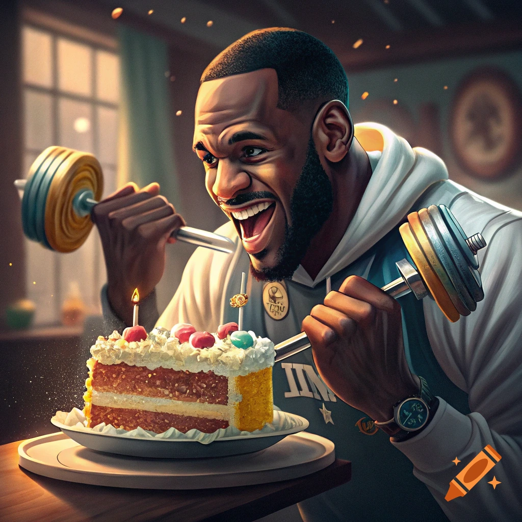 Black guy eating KFC with Kool-Aid and watermelon, wearing a LeBron ...