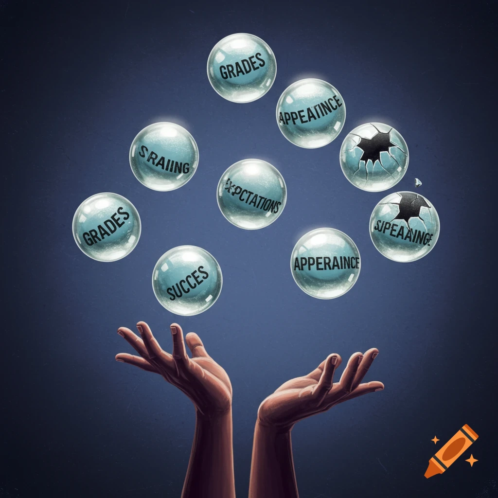 Hand-drawn circular flow model diagram on Craiyon