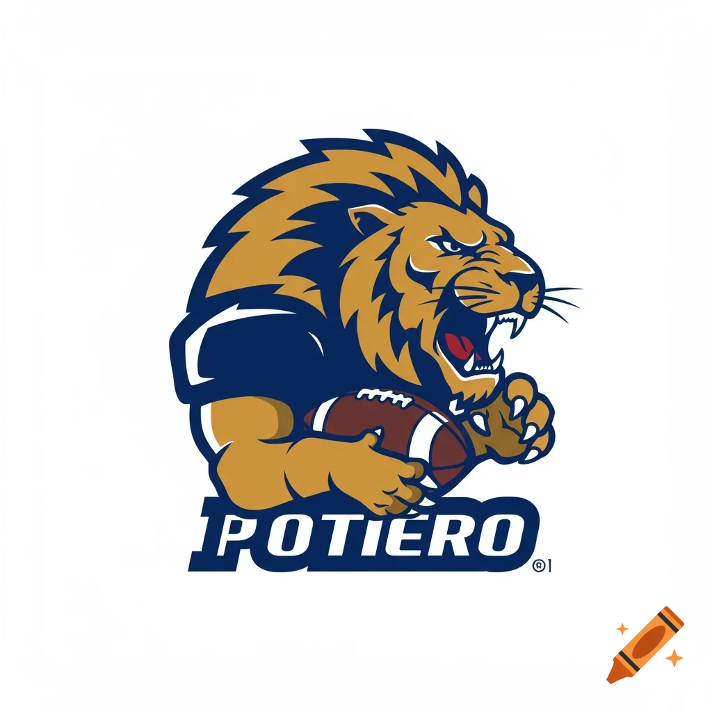 Potrero school lion logo, El Monte, CA on Craiyon