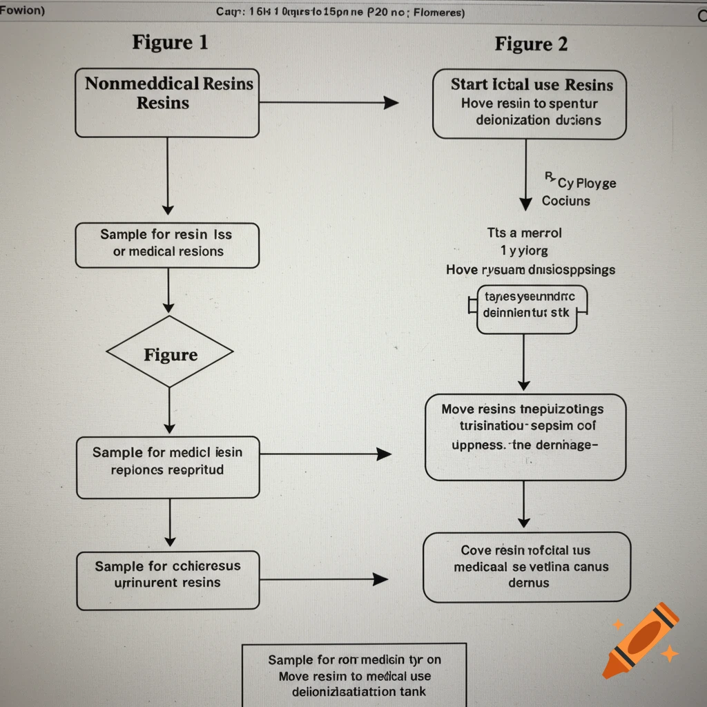Flow chart showing Figure 1 Nonmedical use resins and Figure 2 Medical ...