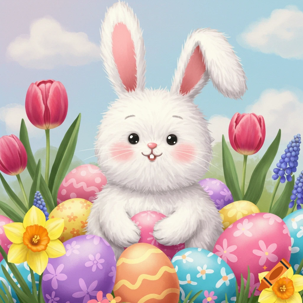 Bunny rabbit for Easter on Craiyon