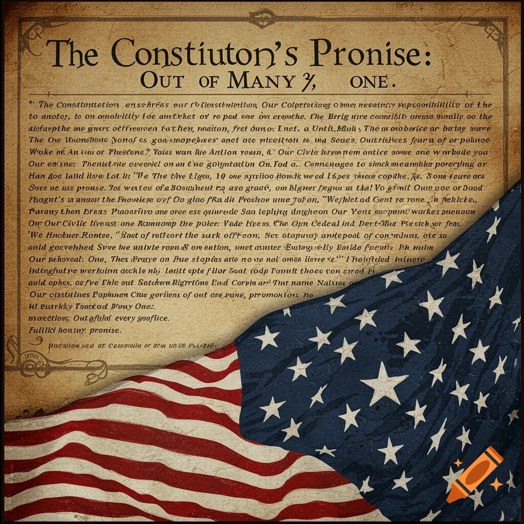 Text about the Constitution and unity. on Craiyon