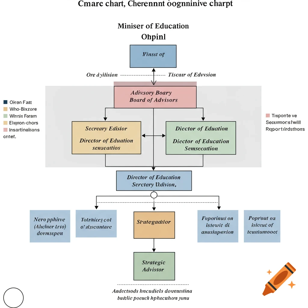 Smart art flowchart hierarchy chart of a government organization. on ...