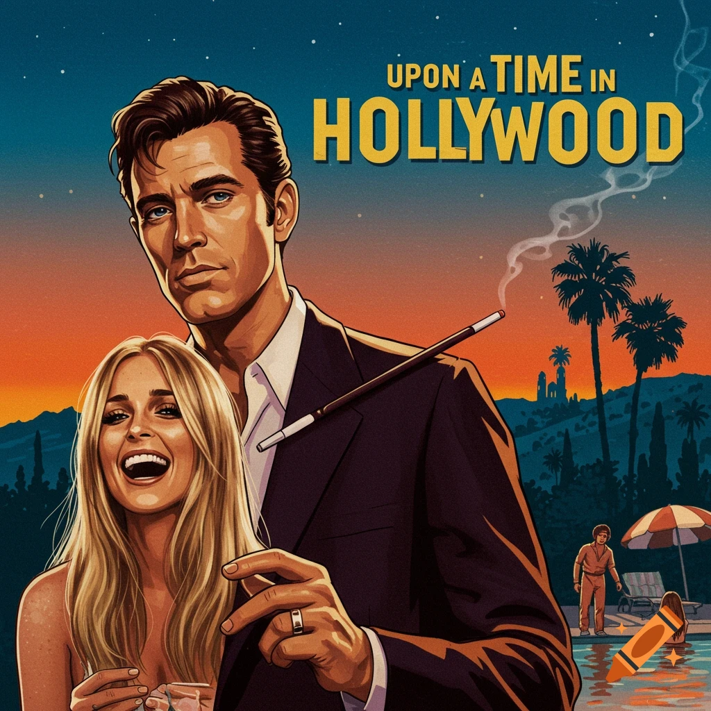 Image of a man and woman like a movie poster for Upon A Time In ...