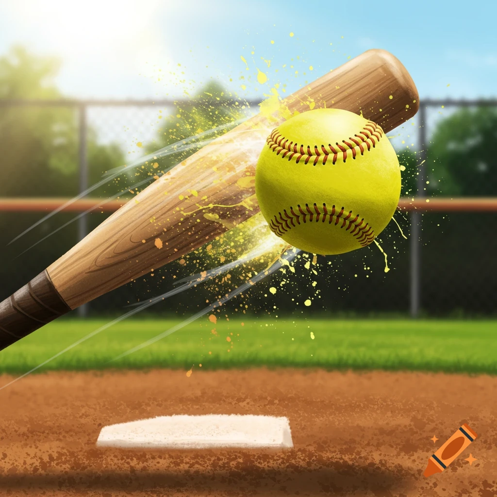 A cartoon tree stump character holding a baseball bat with a baseball ...