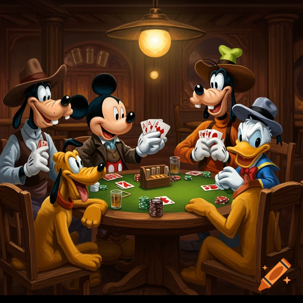 Disney characters Mickey Mouse, Donald Duck, Goofy, and Pluto play ...