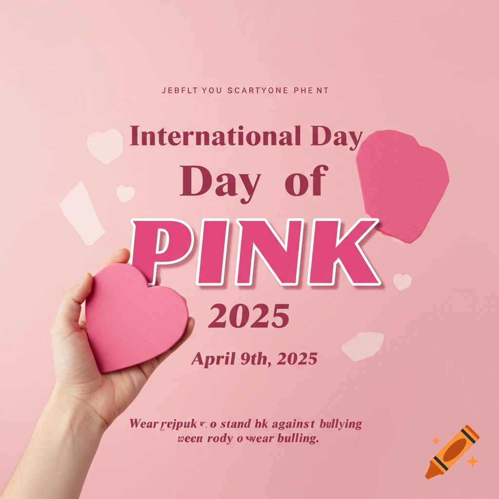 International Day of Pink 2025 flyer on Craiyon