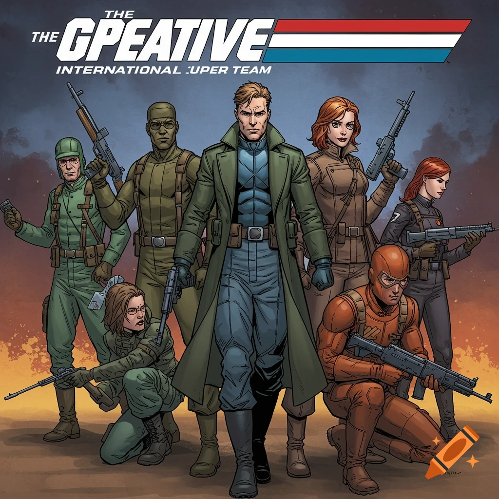 The Operatives: International Super Team comic book cover inspired by G ...
