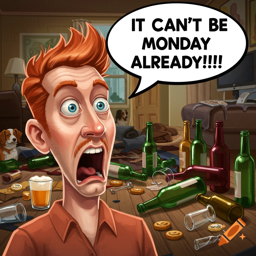 Drunk+cartoon created on Craiyon