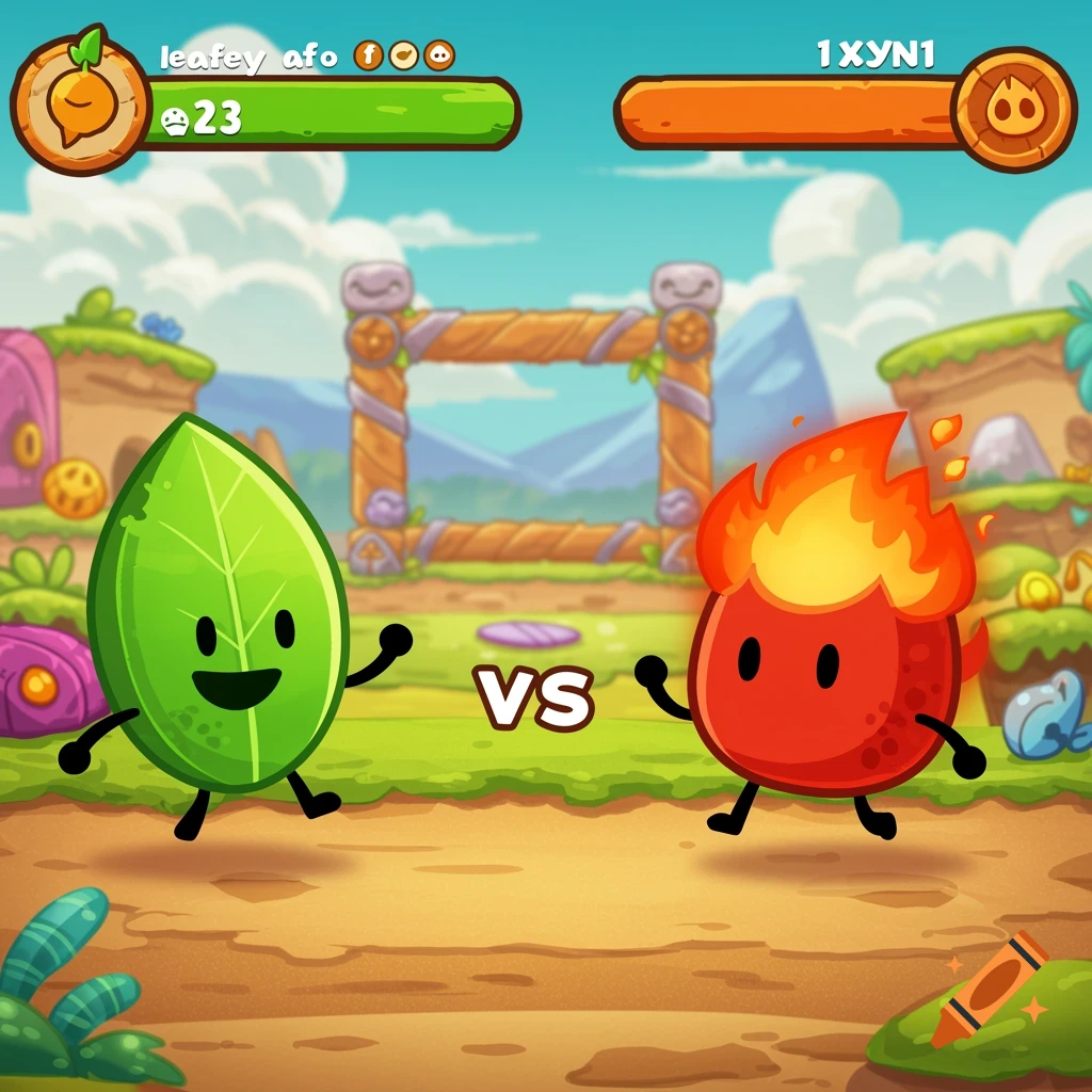 Battle for Dream Island character "Two" on Craiyon