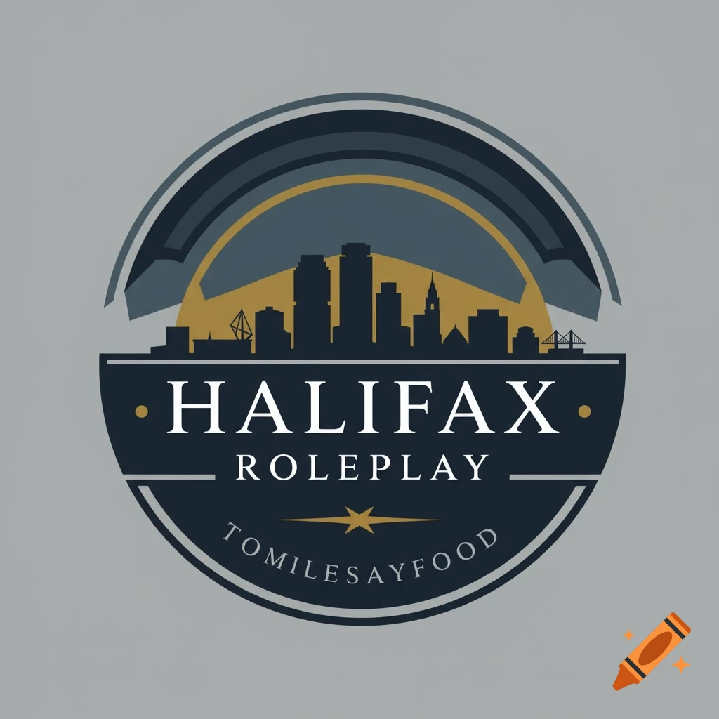 Halifax Roleplay Discord community logo with city aesthetic on Craiyon