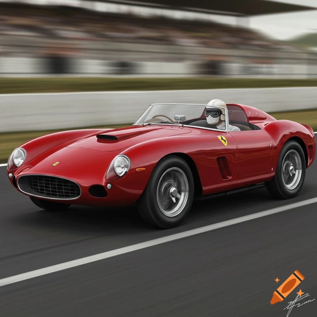 1957 Ferrari car on Craiyon