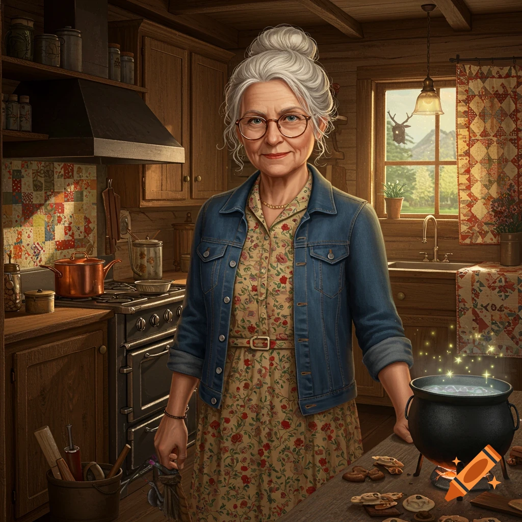 Frances Owen as an Appalachian grandmother with magical and sensible ...