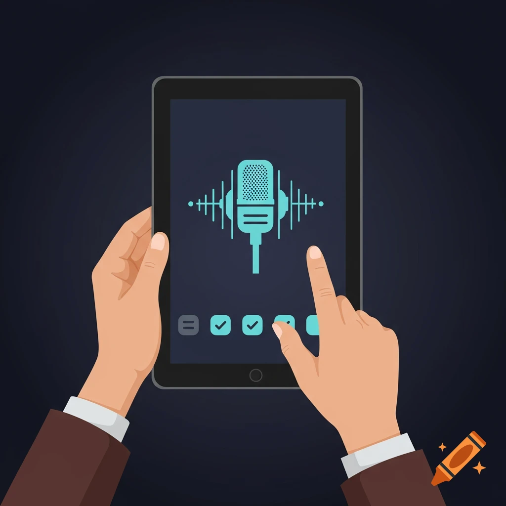 Voice conversion system interface with character voice options on Craiyon