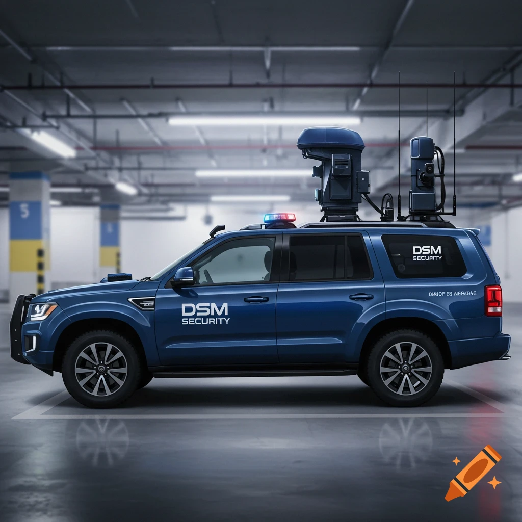 Mobile SUV for DSM Security on Craiyon
