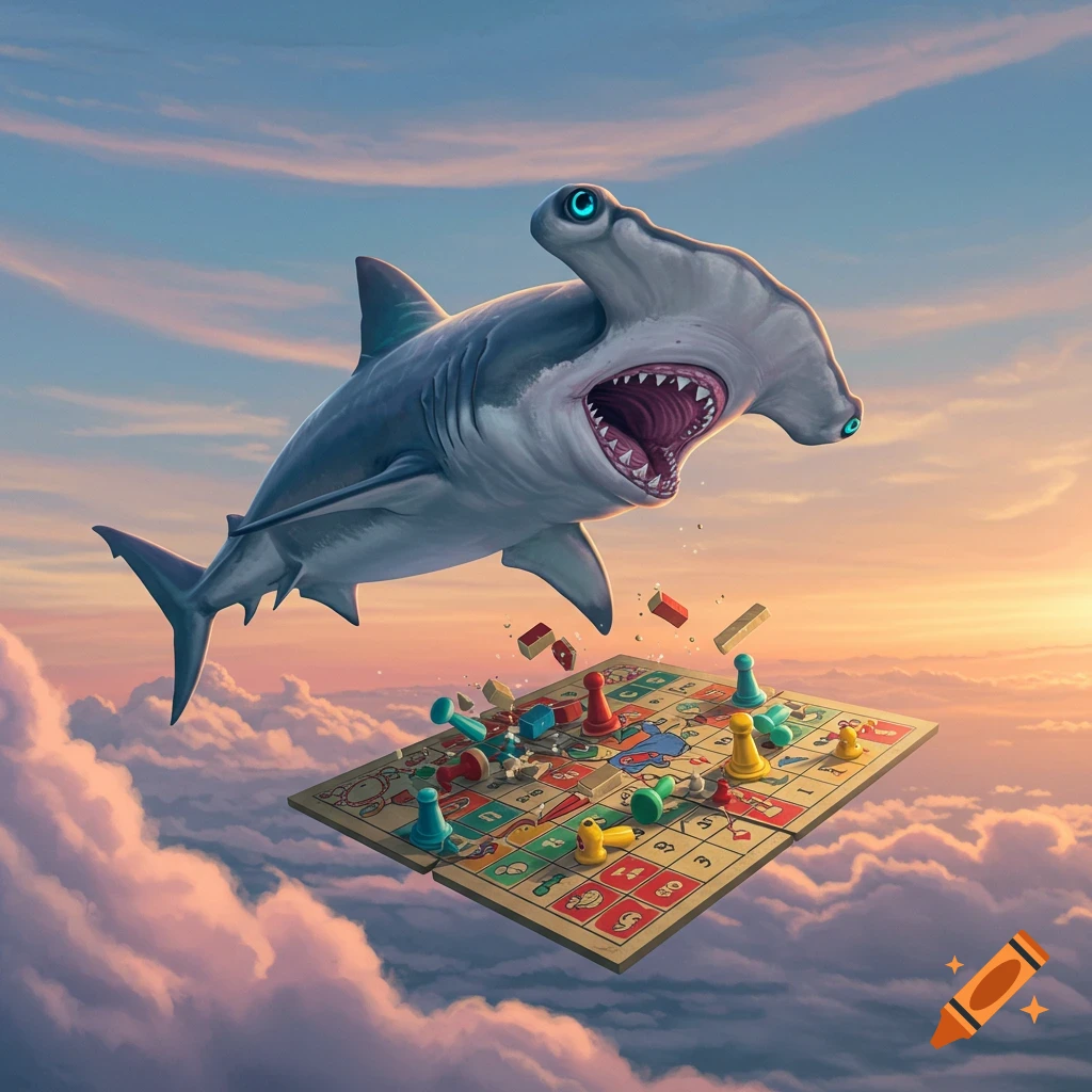 Megalodon Shark In A Wave