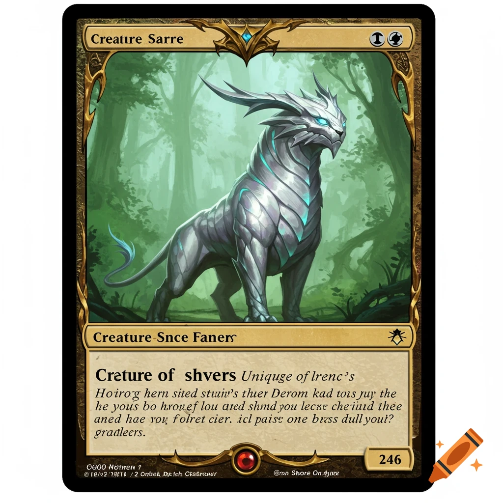 Magic the Gathering card art on Craiyon