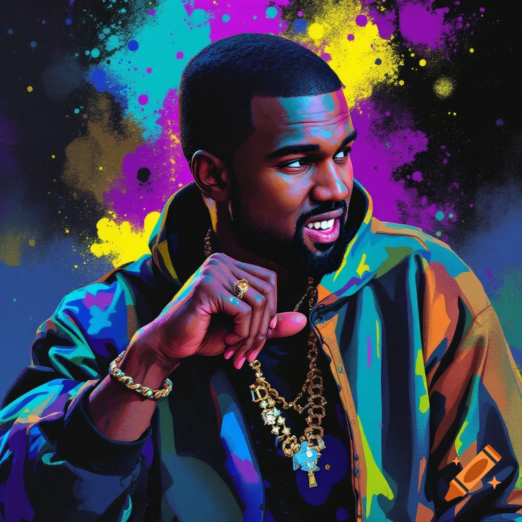 Kanye West saying 'We can come together and break the chains' on Craiyon