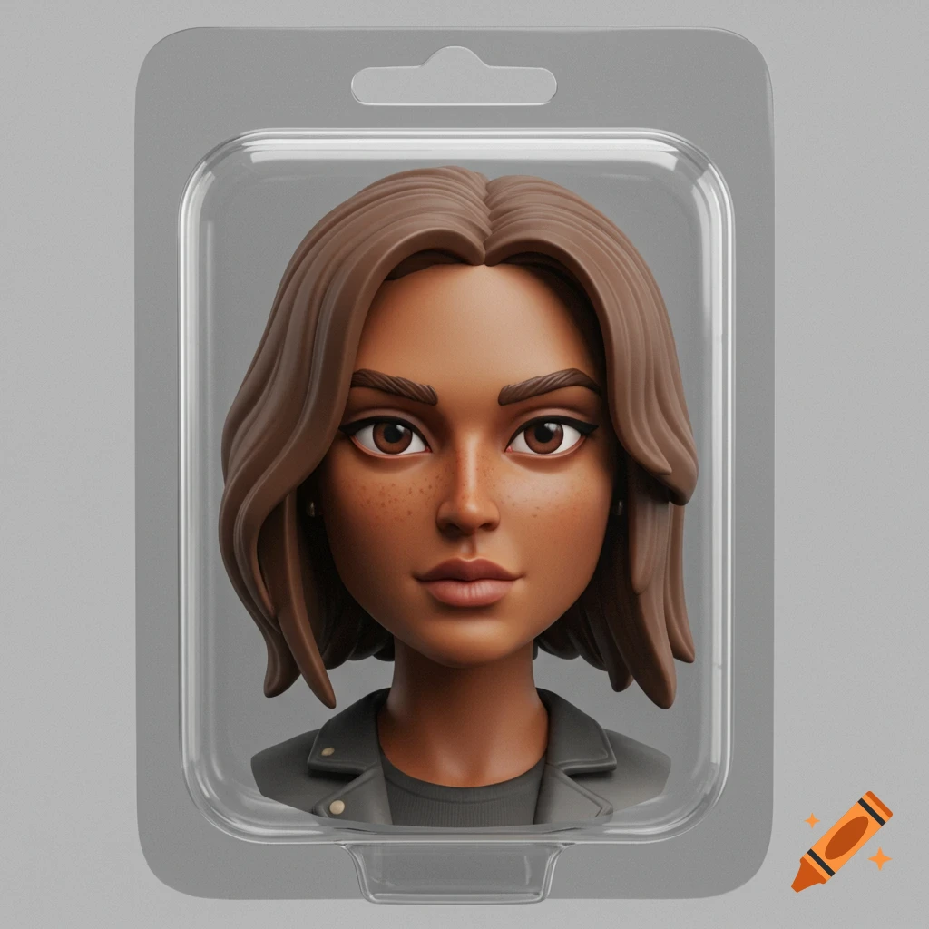 Starter Pack style packaging with a minimalist figurine in a clear ...