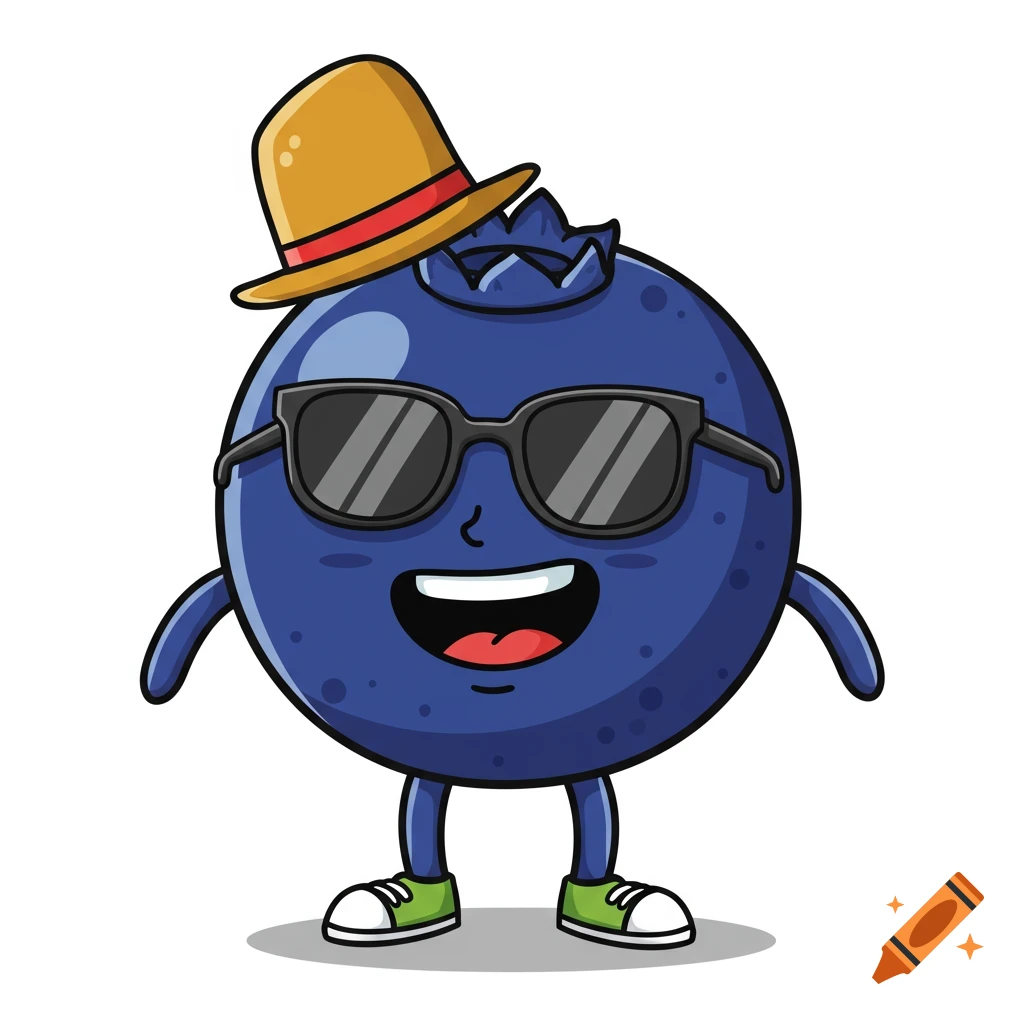 Cartoon Blue Raspberry