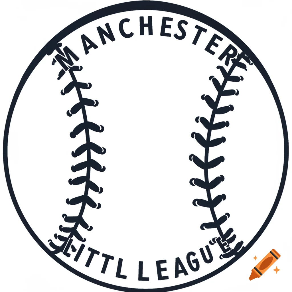 Manchester Recreation Association Little League logo with baseball ...