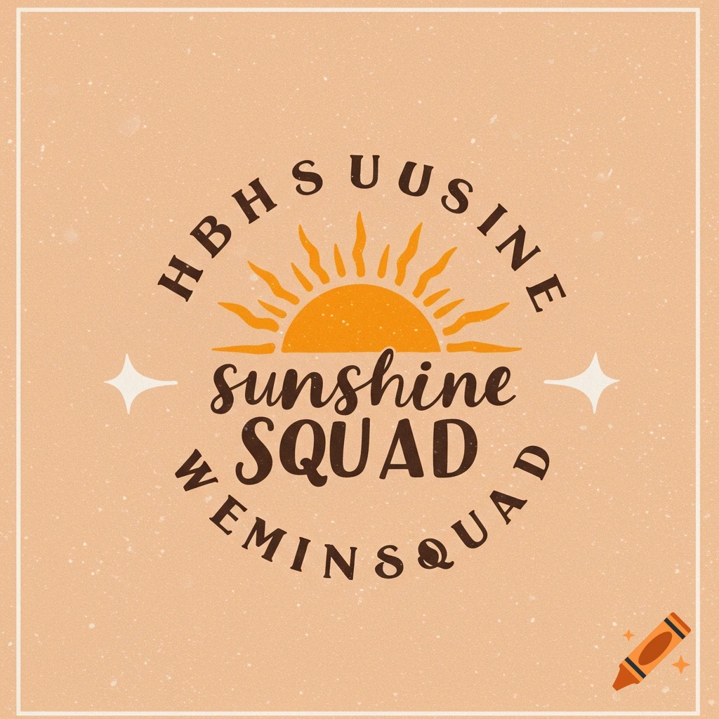 HBHS Sunshine Squad Instagram Logo with Sun on Craiyon