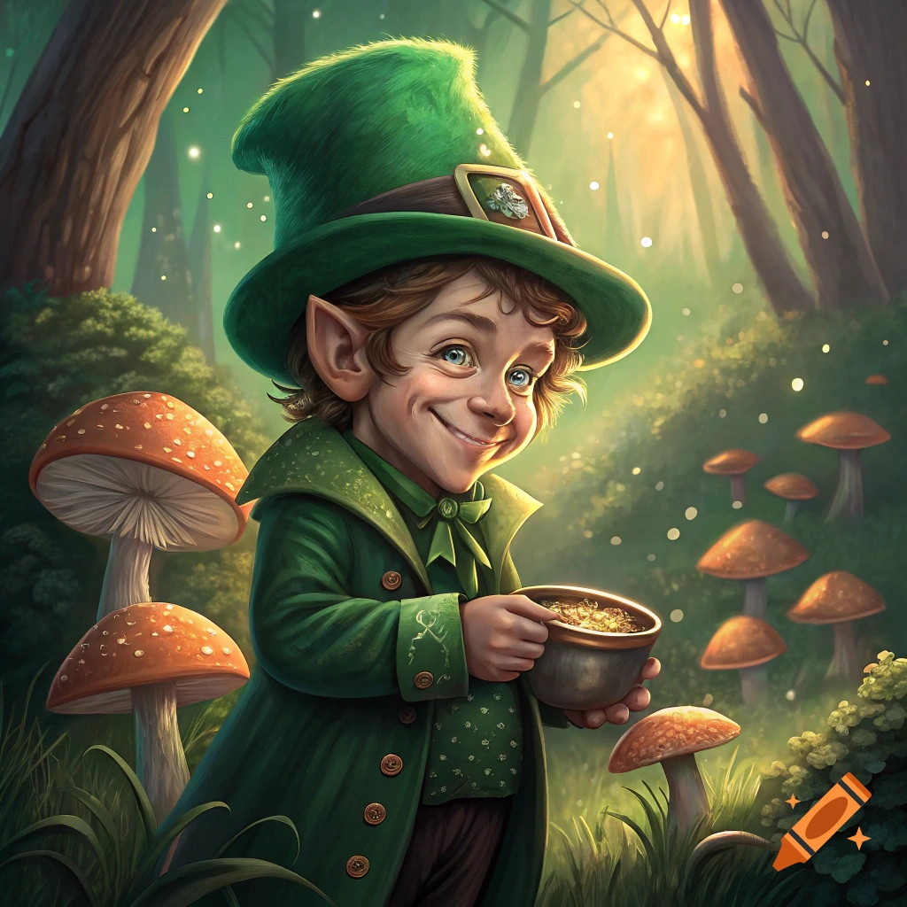 Hasbulla Magomedov as a leprechaun on Craiyon