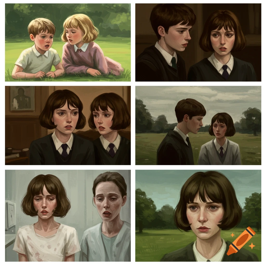 Never Let Me Go book-inspired images on Craiyon