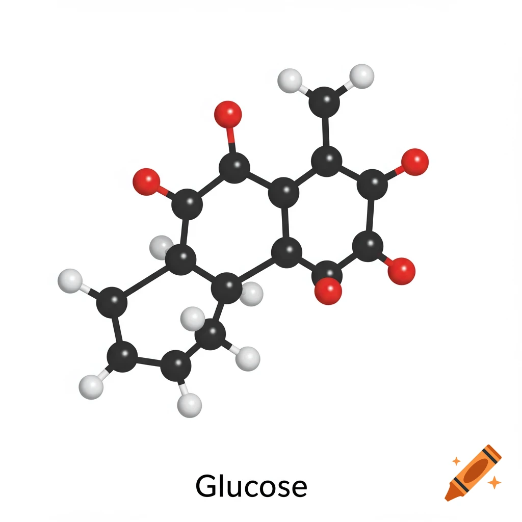 Glucose molecule structure on Craiyon