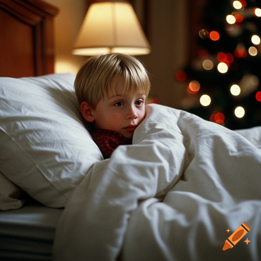 Home Alone Christmas movie scene on Craiyon