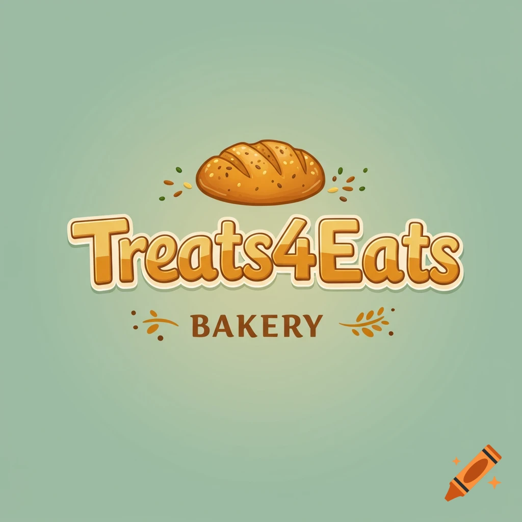 A logo with a glass of lemonade, a mini loaf cake, a fried hand pie ...